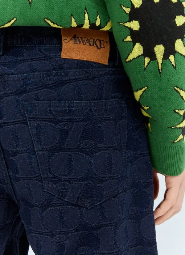 AWAKE Logo Jacquard Jeans