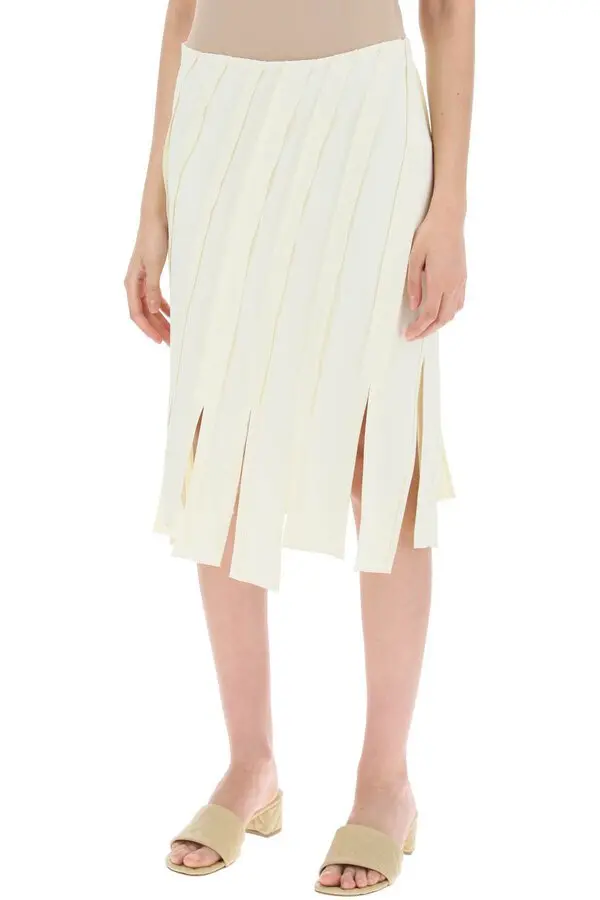 Bottega Veneta High-waisted Draped Skirt