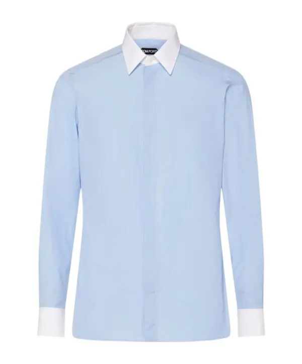 TOM FORD Piece Dyed Poplin Shirt