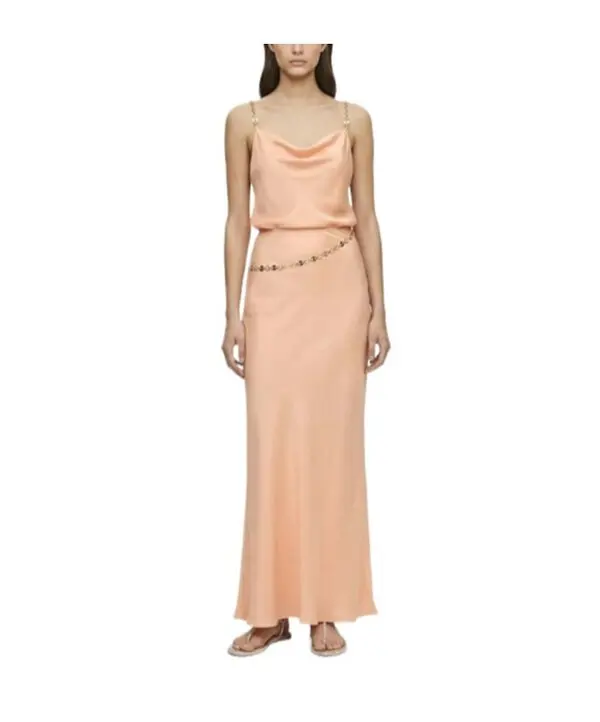 Rabanne Double Satin Chain Detail Tank Top