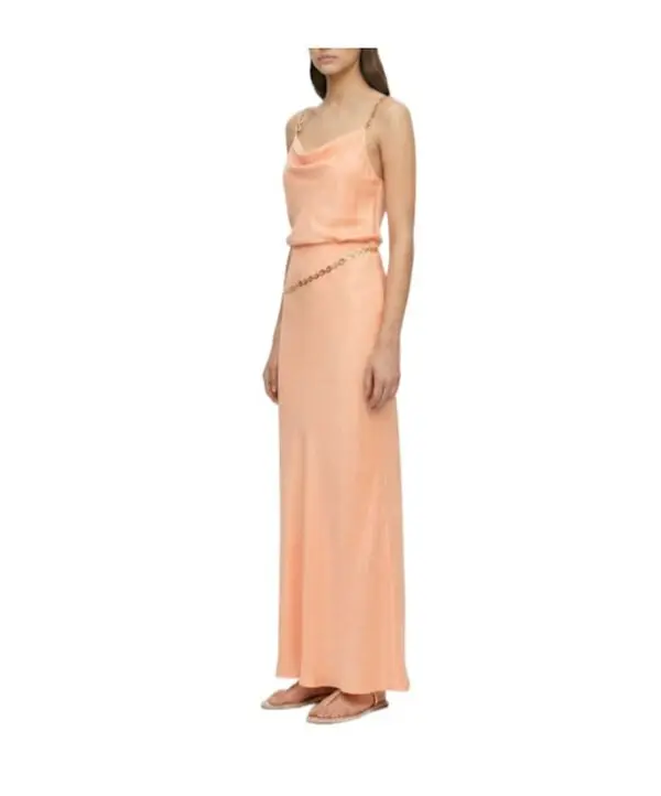Rabanne Double Satin Chain Detail Tank Top