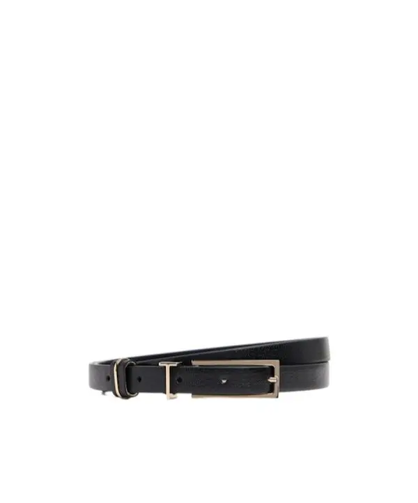 TOM FORD Supple Grained Leather Belt - Black