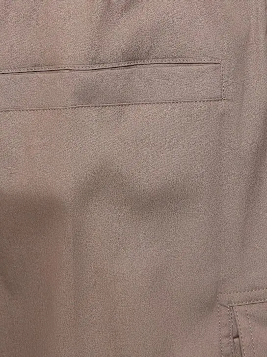 Rick Owens Elastic Waist Drawcord Cargo Shorts