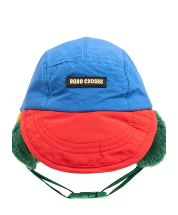 BOBO CHOSES Nylon Aviator Hat - Blue