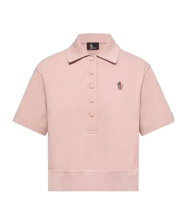 Moncler Logo Patch Short Sleeve Polo Shirt
