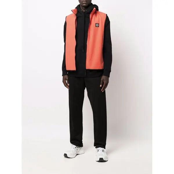 Stone Island Logo Patch Zipped Waistcoat