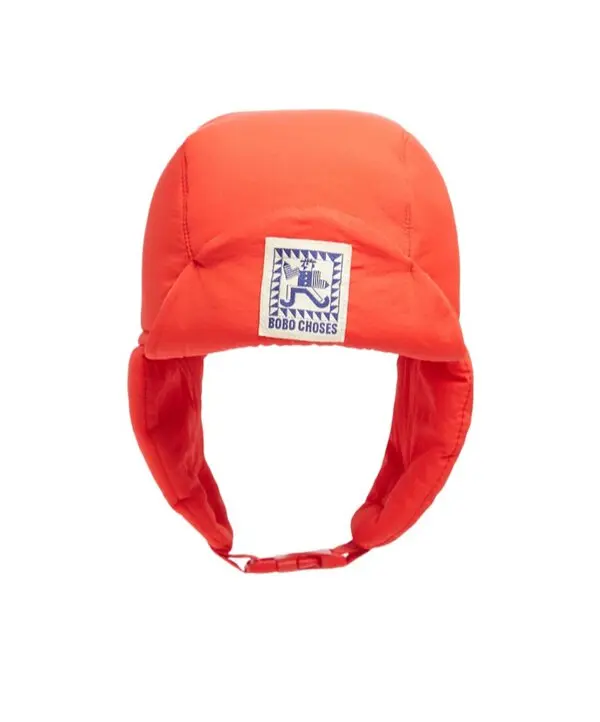 BOBO CHOSES Nylon Aviator Hat - Red