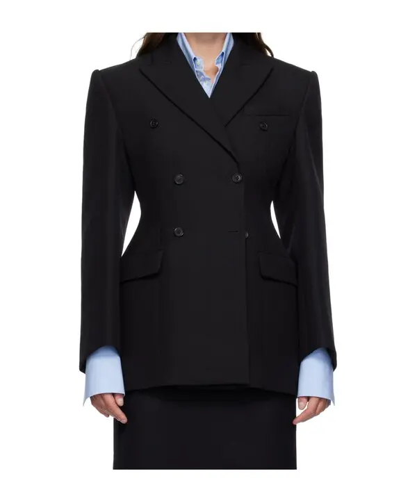 Wardrobe.NYC Contour Double-breasted Blazer