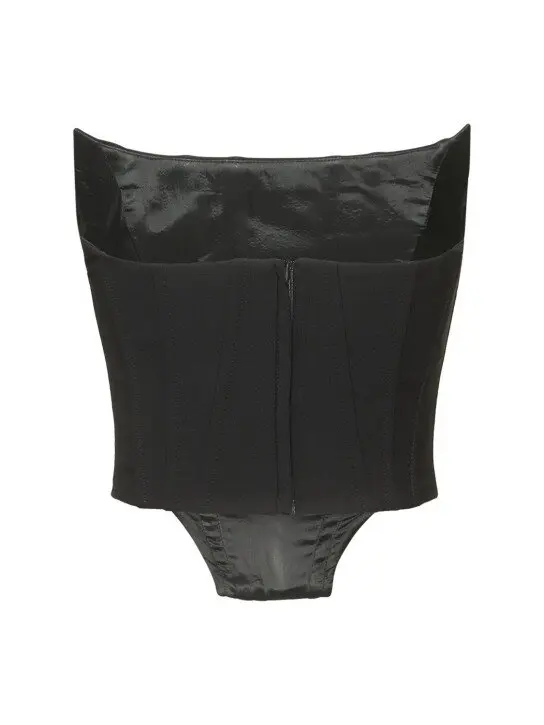 Giuseppe Di Morabito Double Twisted Wool Corset Top