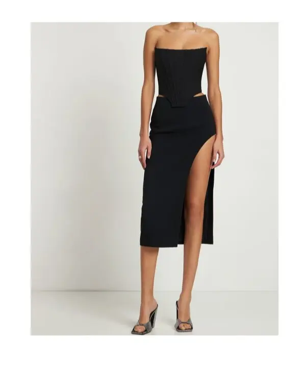 Giuseppe Di Morabito Double Twisted Wool Corset Top