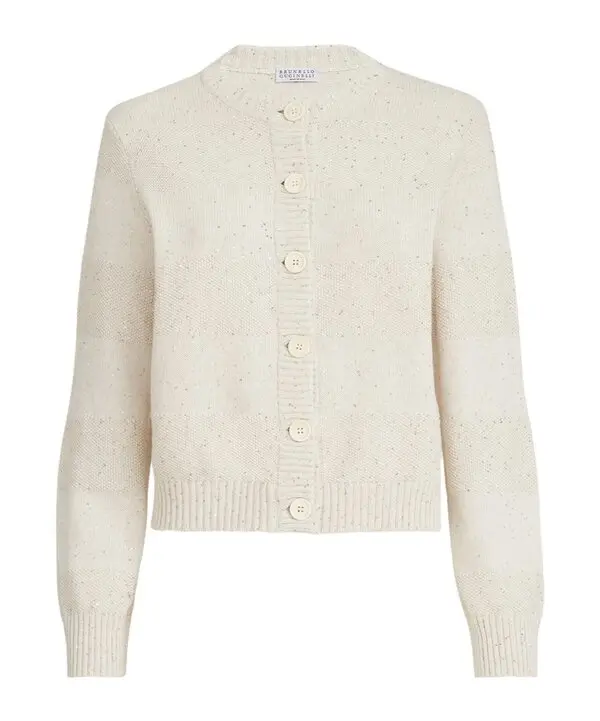 Brunello Cucinelli Buttoned Cardigan - Oat