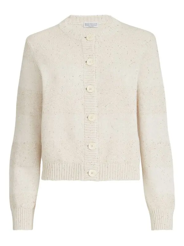 Brunello Cucinelli Buttoned Cardigan - Oat
