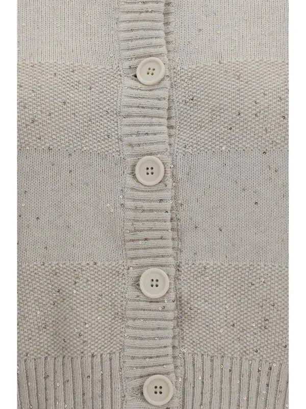 Brunello Cucinelli Buttoned Cardigan - Oat