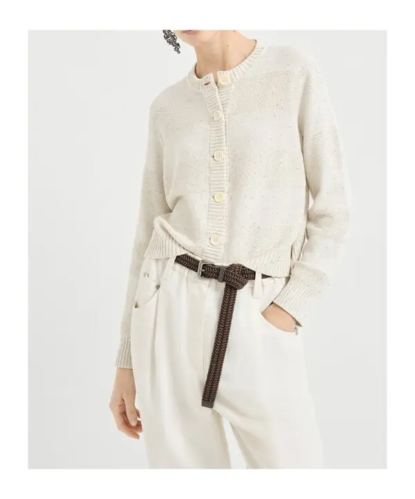 Brunello Cucinelli Buttoned Cardigan - Oat