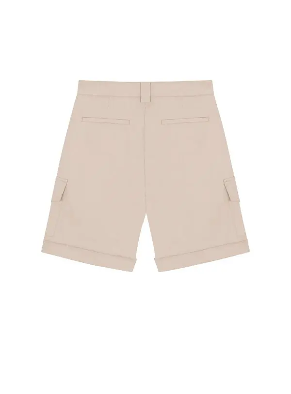 Balmain Cargo Bermuda Shorts - Beige