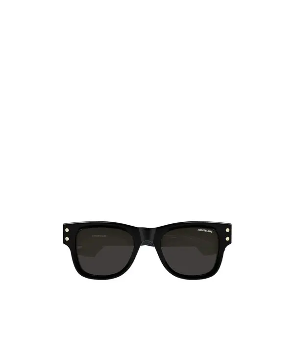 Montblanc Rectangle-frame Sunglasses - Shiny Black