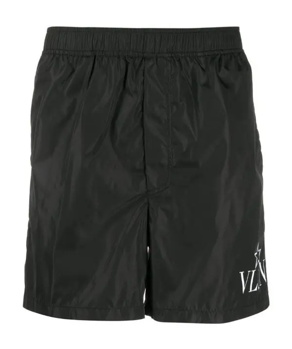 Valentino Garavani Vltn Star Logo Swim Shorts - Black