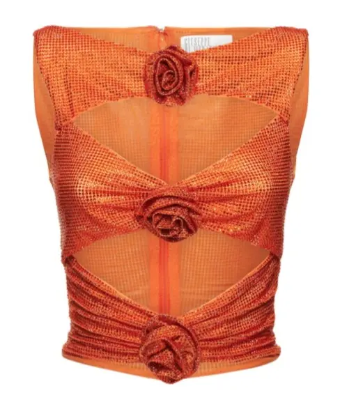 Giuseppe Di Morabito Embellished Cutout Top