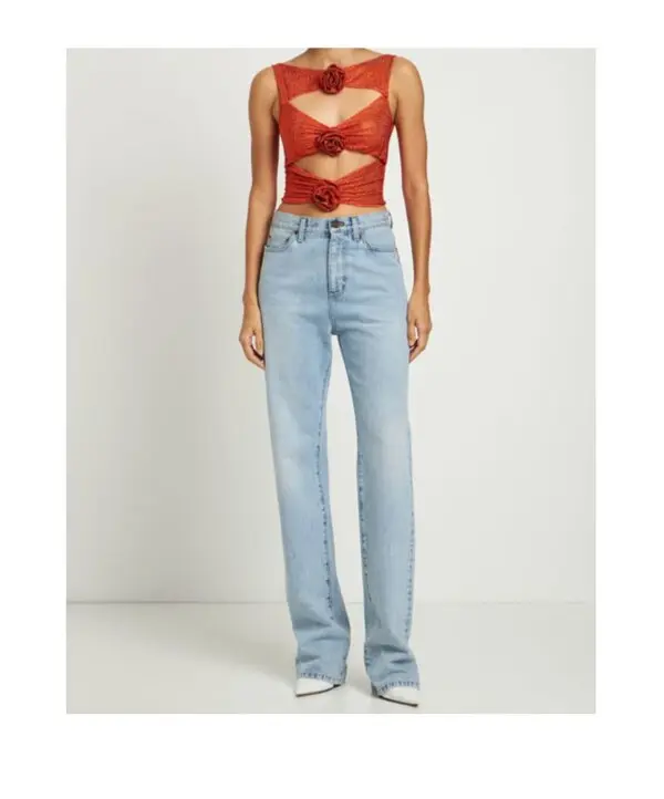Giuseppe Di Morabito Embellished Cutout Top