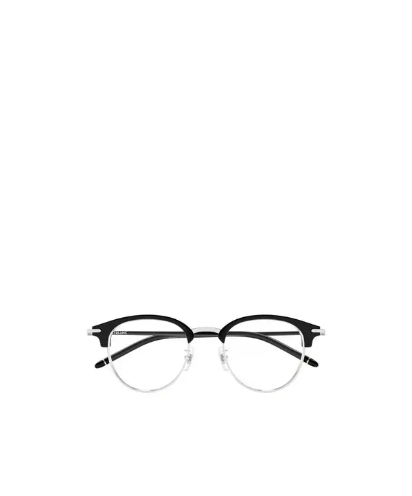 Montblanc Eyewear Browline Glasses - Silver-black