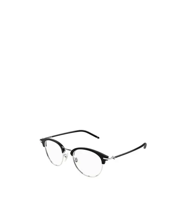 Montblanc Eyewear Browline Glasses - Silver-black