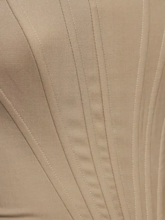 Giuseppe Di Morabito Double Twisted Wool Corset Top
