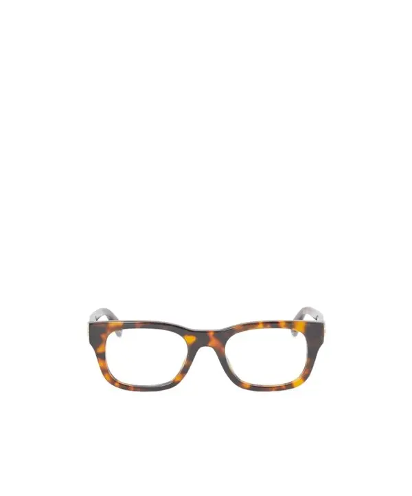 Off-White Full Frame Tortoiseshell Eyeglasses - Multicolor