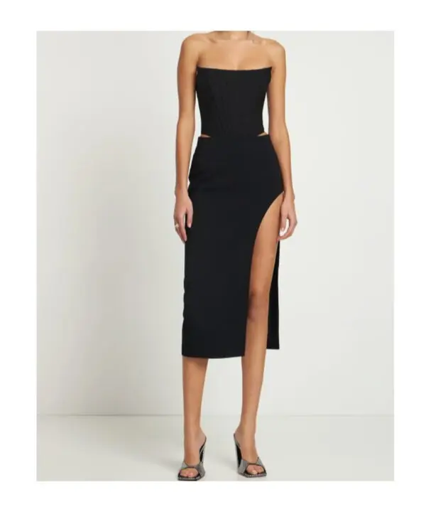 Giuseppe Di Morabito Side Slit Midi Skirt
