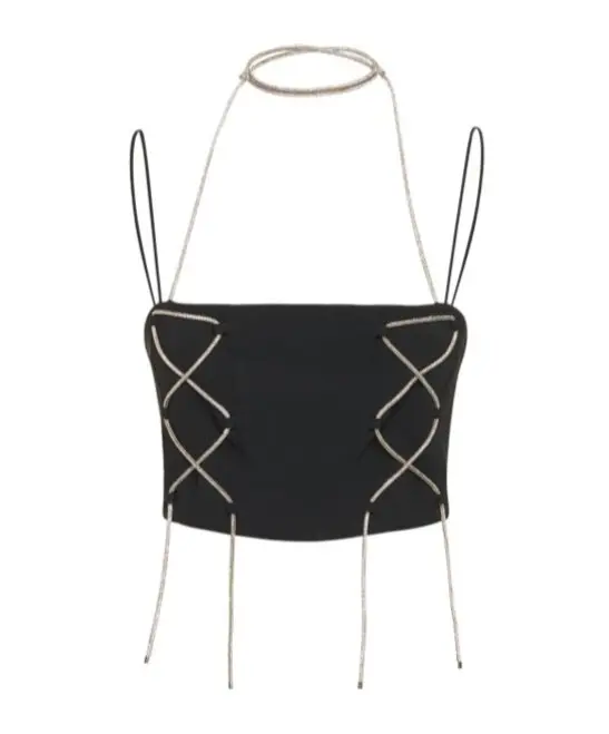 Giuseppe Di Morabito Lace-up Suspenders - Black