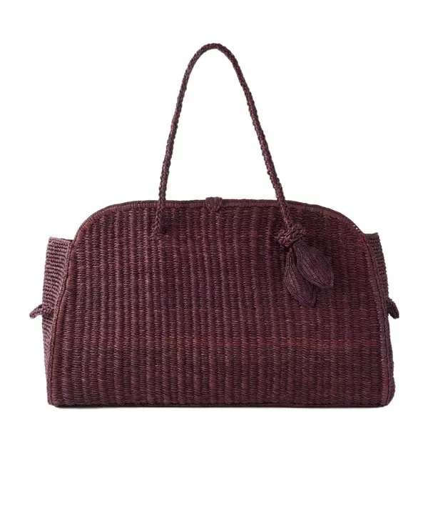 Jacquemus Woven Top Handle Shoulder Bag - Red
