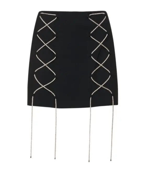 Giuseppe Di Morabito Lace-up Detail Mini Skirt - Black