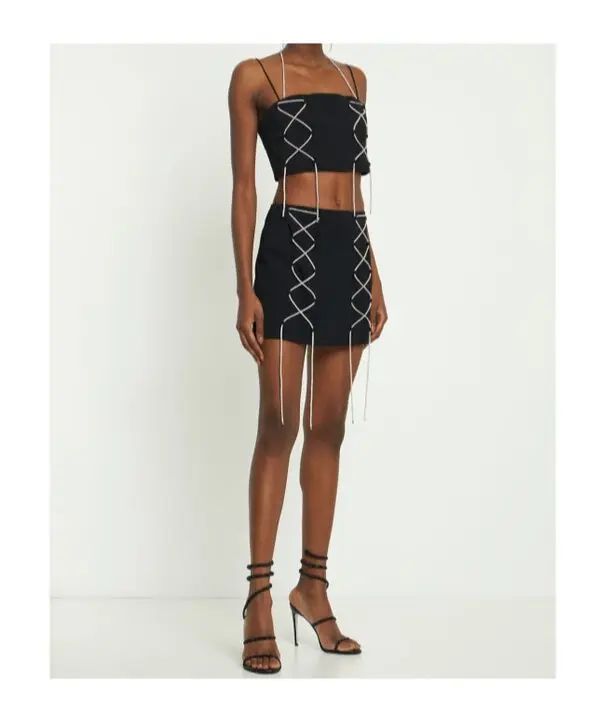Giuseppe Di Morabito Lace-up Detail Mini Skirt