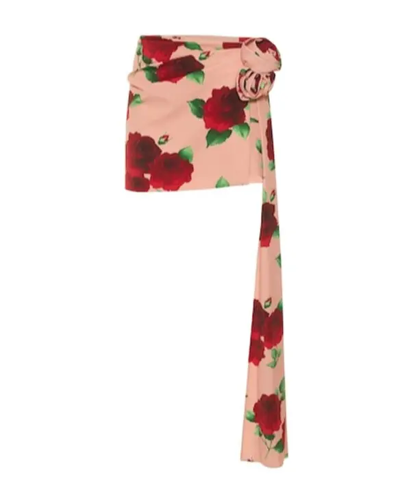 Magda Butrym Floral Printed Mini Skirt - Pink