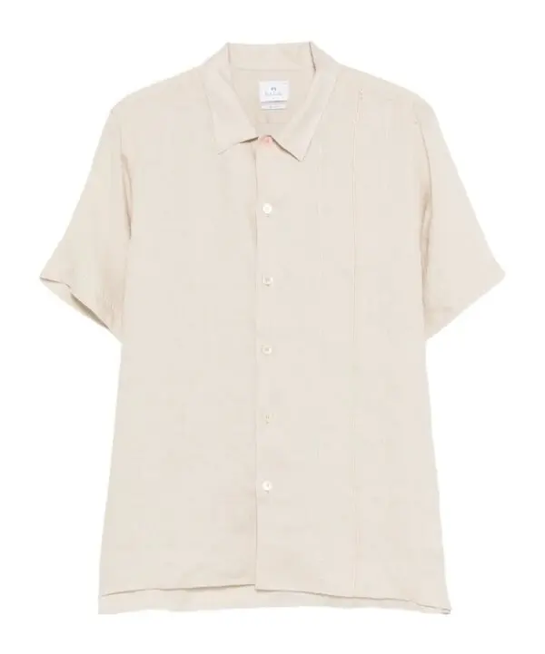 Paul Smith Embroidered-detail Short-sleeve Shirt - White