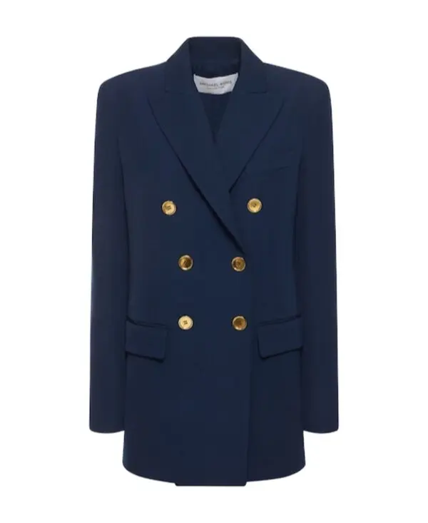 Michael Kors Double-breasted Gabardine Blazer