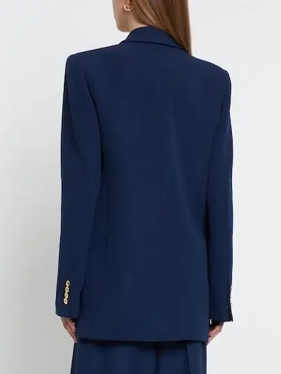 Michael Kors Double-breasted Gabardine Blazer
