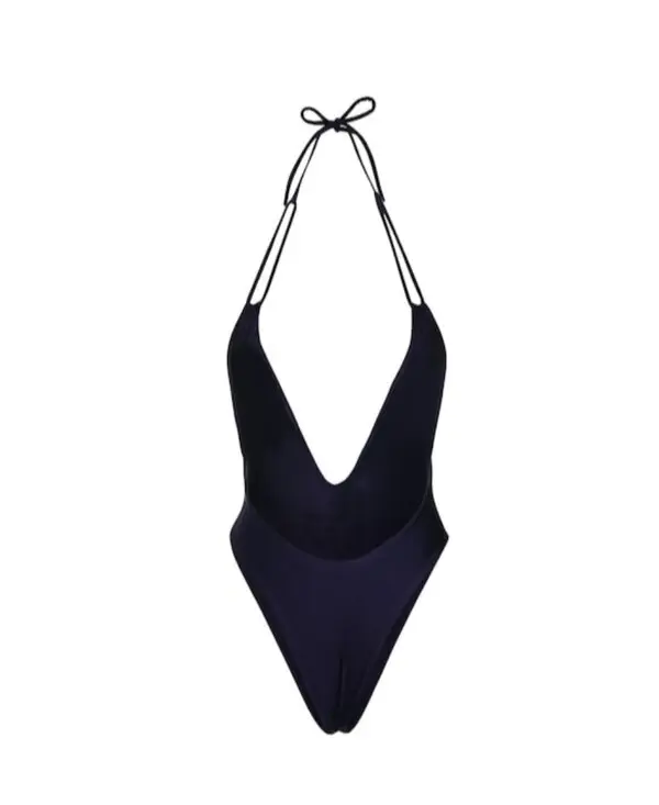Alessandra Rich Embellished Halterneck One-piece Swimsuit