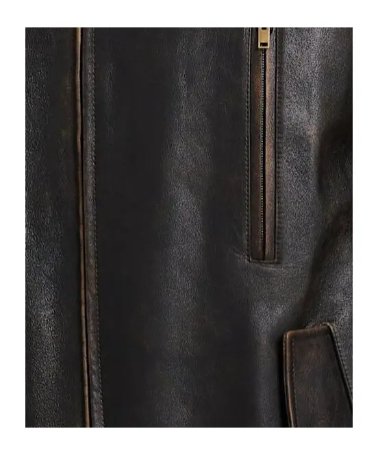THE ROW Akia Leather Bomber Jacket