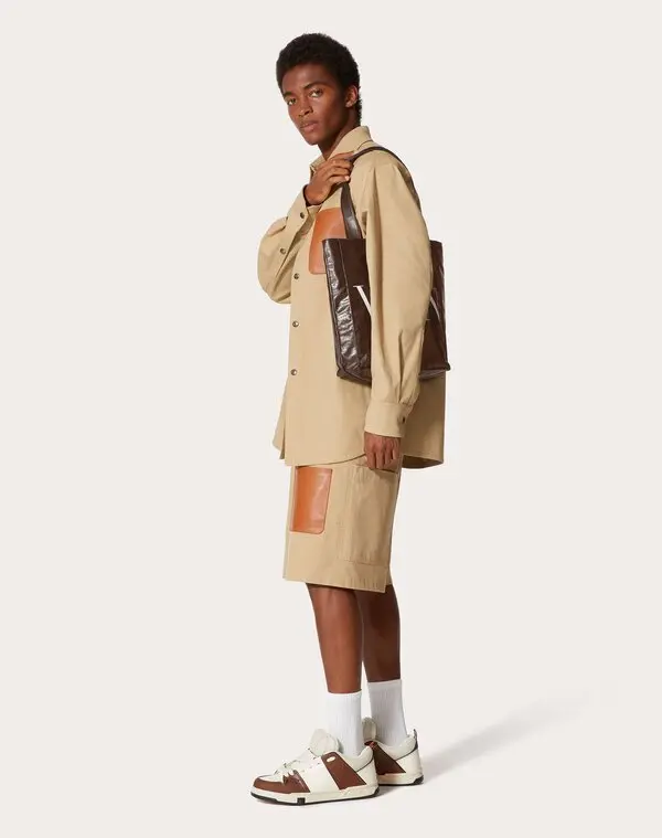 Valentino Garavani Logo Patch Collared Button-up Shirt