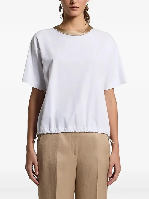 Peserico Contrast Trim T-shirt