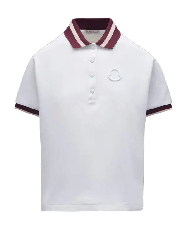 Moncler Logo-patch Polo Shirt - Optical White