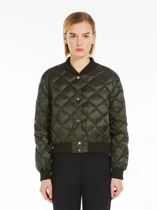 Max Mara Bsoft Quilted Bomber Jacket