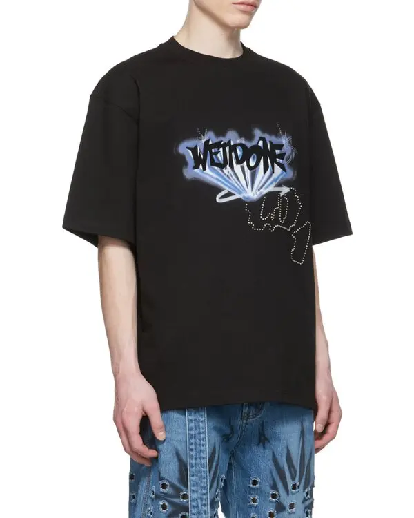 We11Done Graffiti Logo-print T-shirt