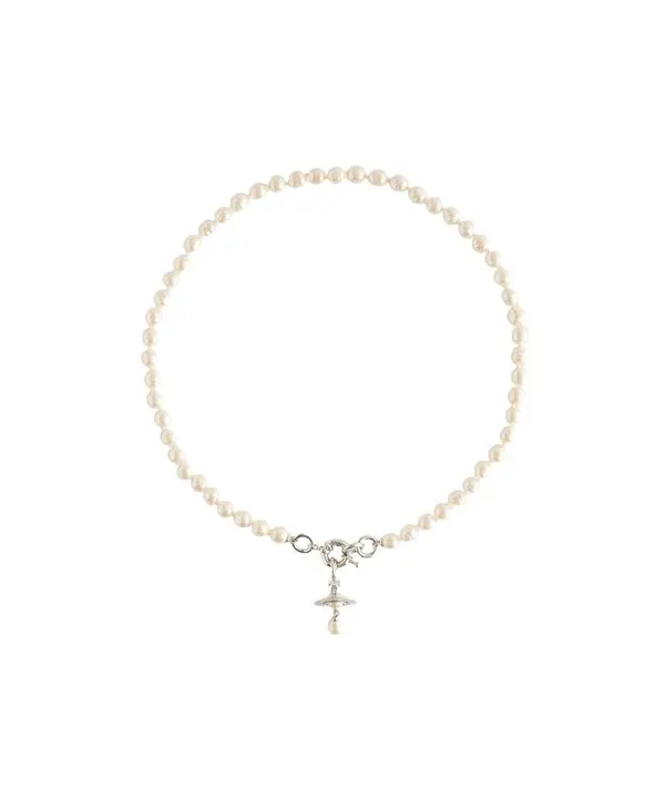 VIVIENNE WESTWOOD Aleksa Orb Pearl Necklace - White