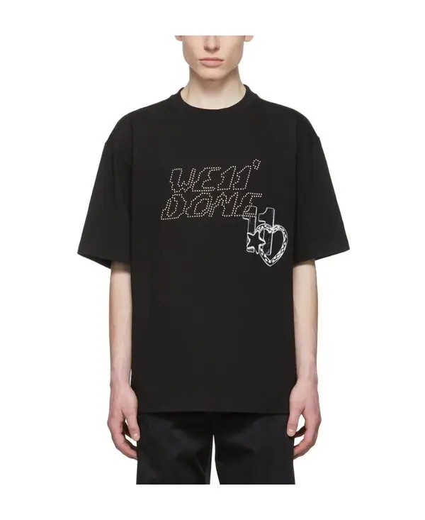 We11Done Stud-logo Short-sleeved T-shirt