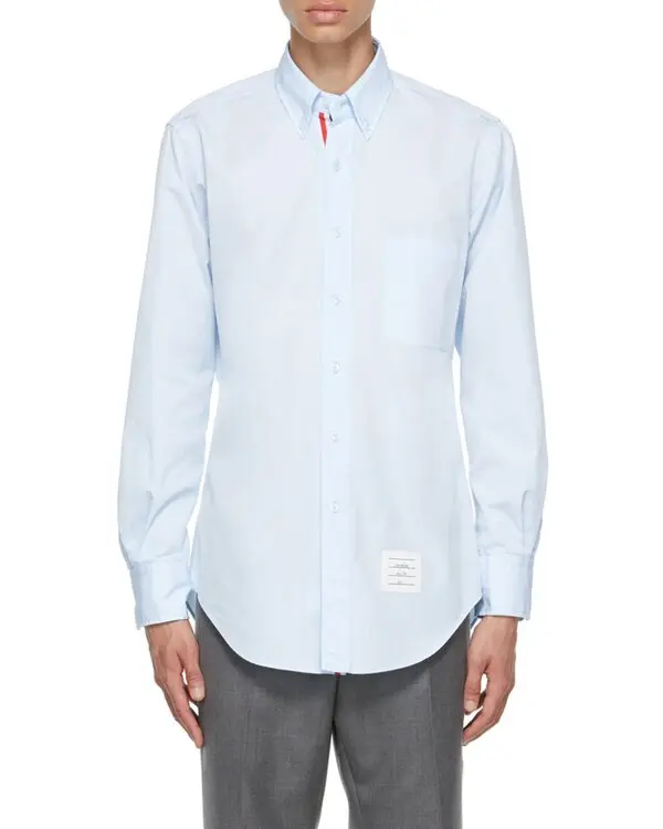 Thom Browne Rwb Detailed Long-sleeved Shirt