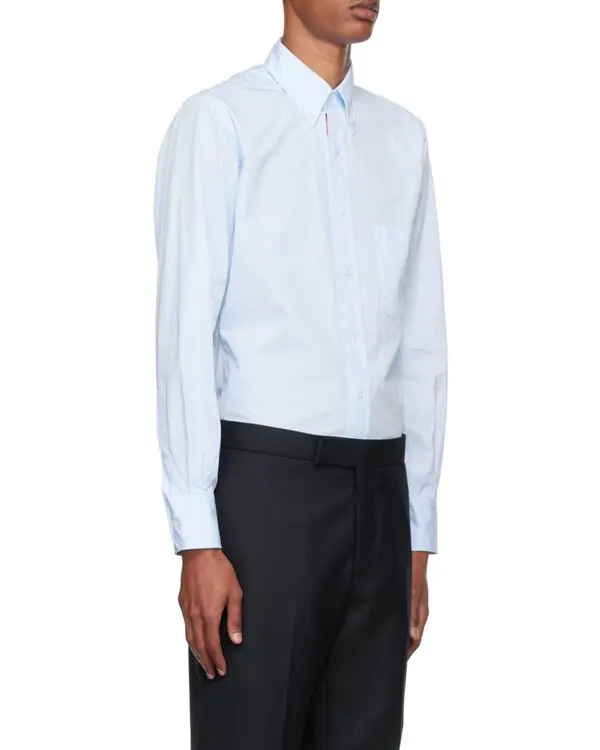 Thom Browne Rwb Detailed Long-sleeved Shirt