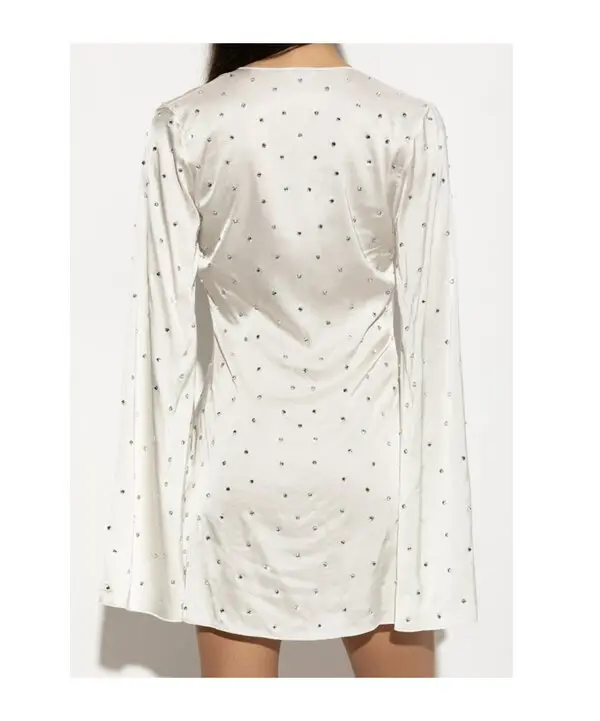 Oseree Crystal-embellished Mini Dress