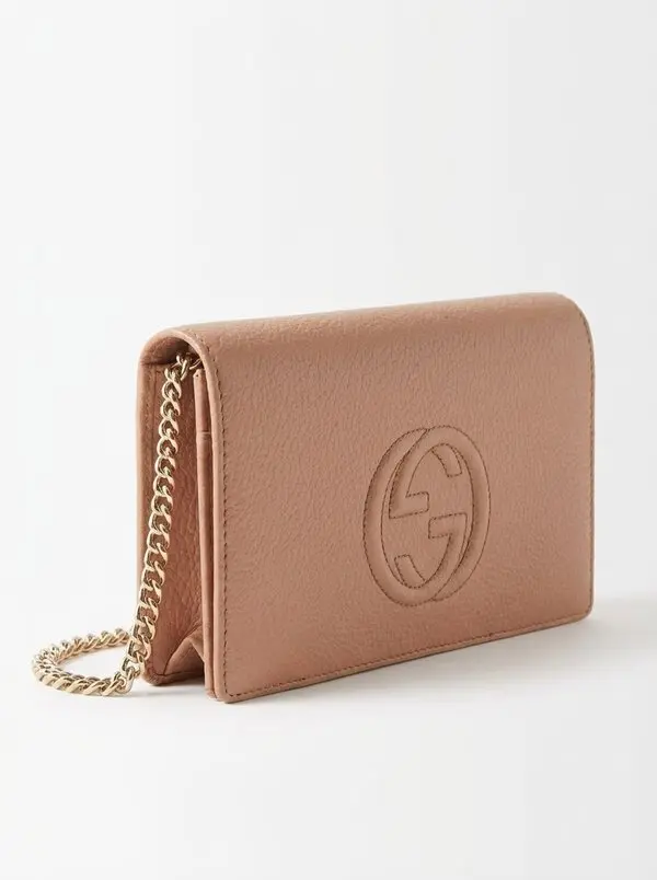 Gucci Soho Shoulder Bag With Chain Strap