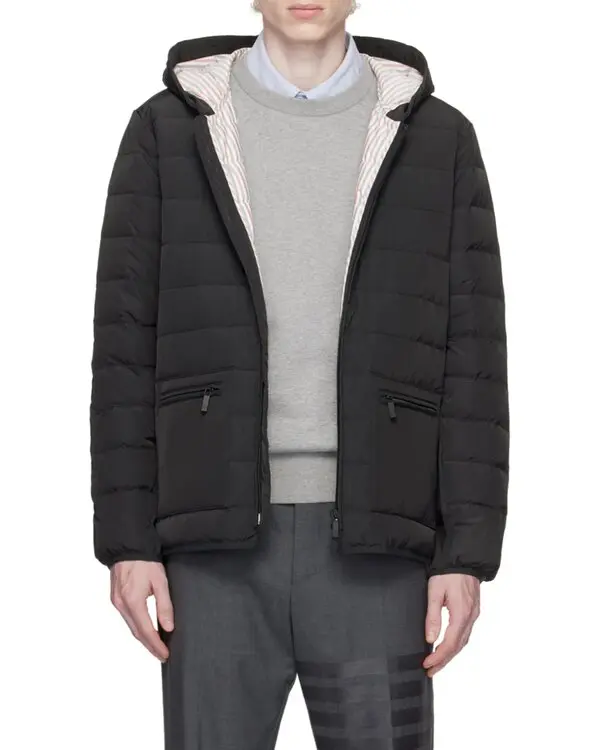 Thom Browne 4-bar Padded Hooded Jacket